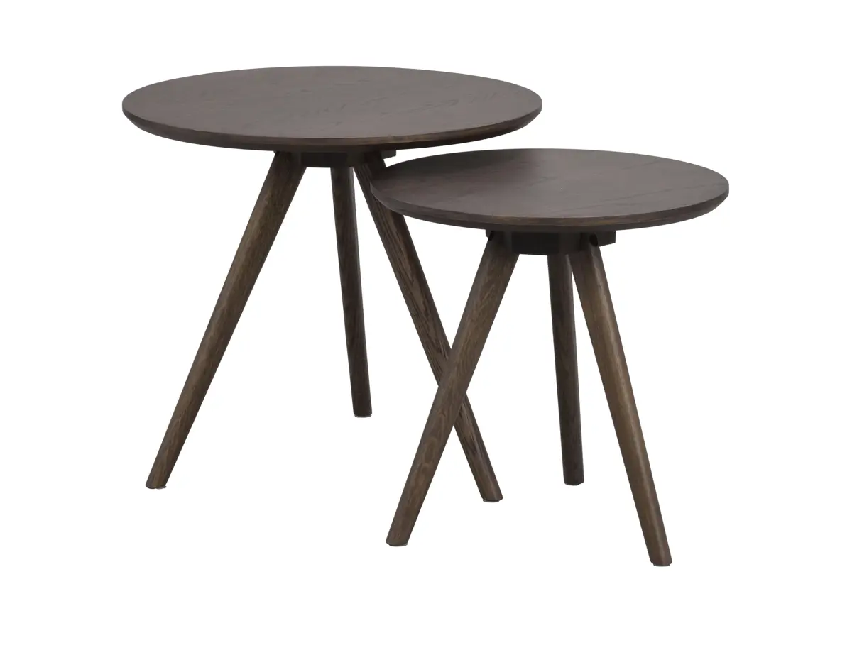 Yumi nesting tables, Brown, 50x50 cm | Rowico Home