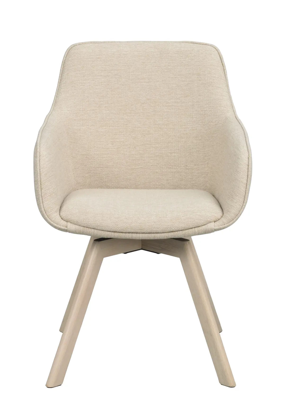 Alison armchair, Swivel, Light beige/whitewash | Rowico Home