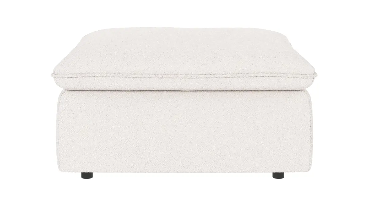 Rawlins fußhocker, Alice #101 weiß, 91x91x45 cm | Rowico Home