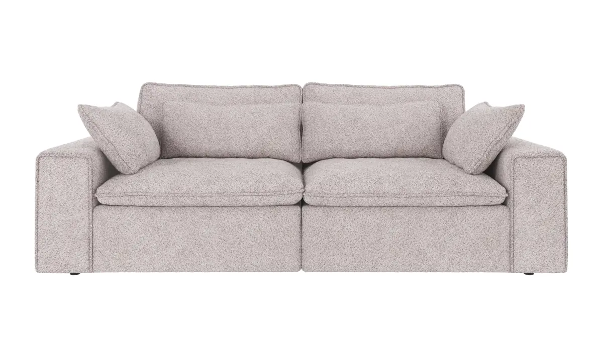 Rawlins 3-Sitzer-Sofa, Anna #15 hellgrau, 226x116x85 cm | Rowico Home