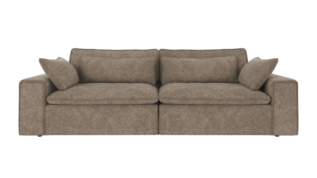 Rawlins 3-Sitzer-Sofa, Anna #6 dunkelbeige, 259x116x85 cm | Rowico Home