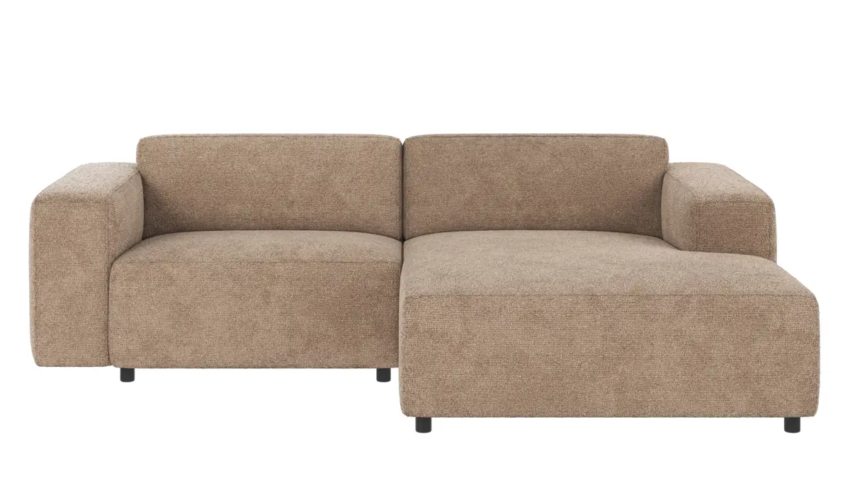 Willard 3-seater sofa chaise longue Right, Robin #109 grey-beige ...