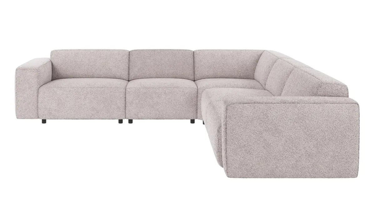 Willard corner sofa 3+3-seater Anna #15 light grey | Rowico Home