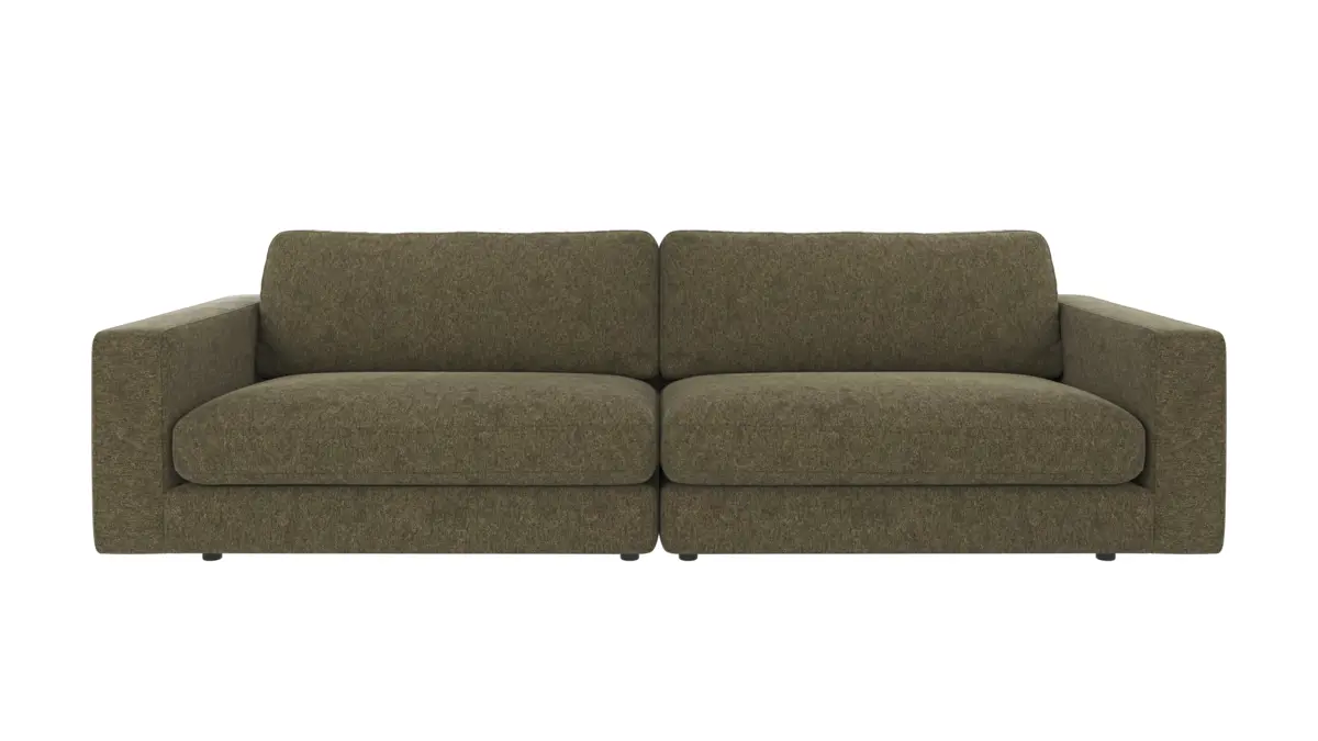 Duncan 3-seater sofa, Brenda #77 green, 258x103x78 cm | Rowico Home
