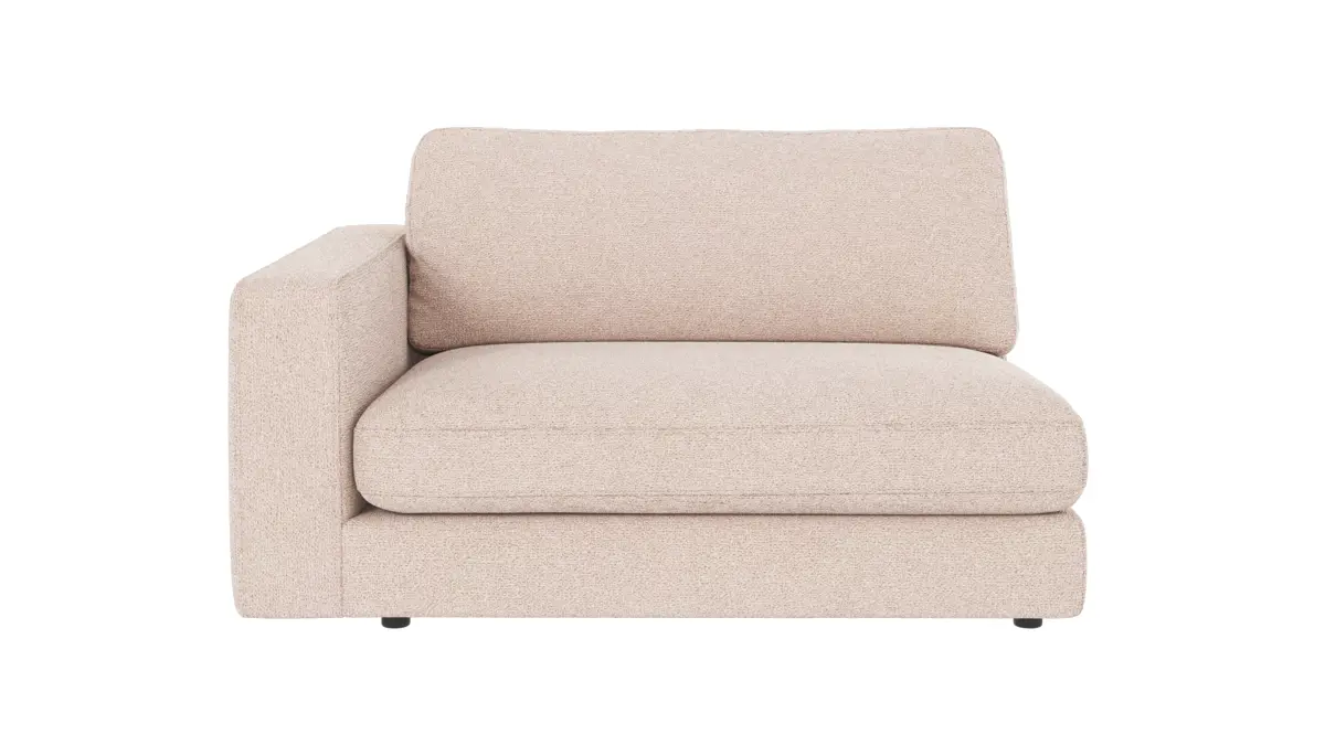 Duncan sofa chair/1,5-seat module armrest Left, Max #01 light beige ...