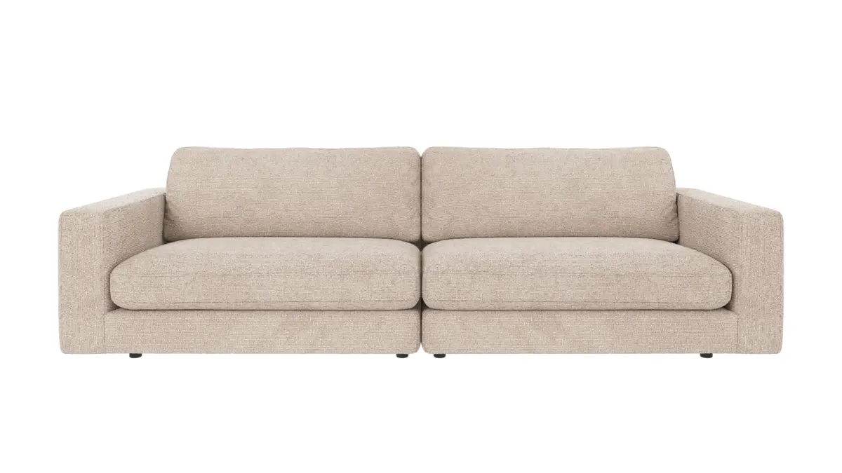 Duncan 3-seater sofa, Robin #01 light grey, 258x103x78 cm | Rowico Home