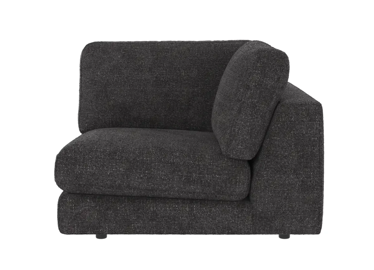 Duncan corner module, Robin #66 dark grey, 103x103x78 cm | Rowico Home