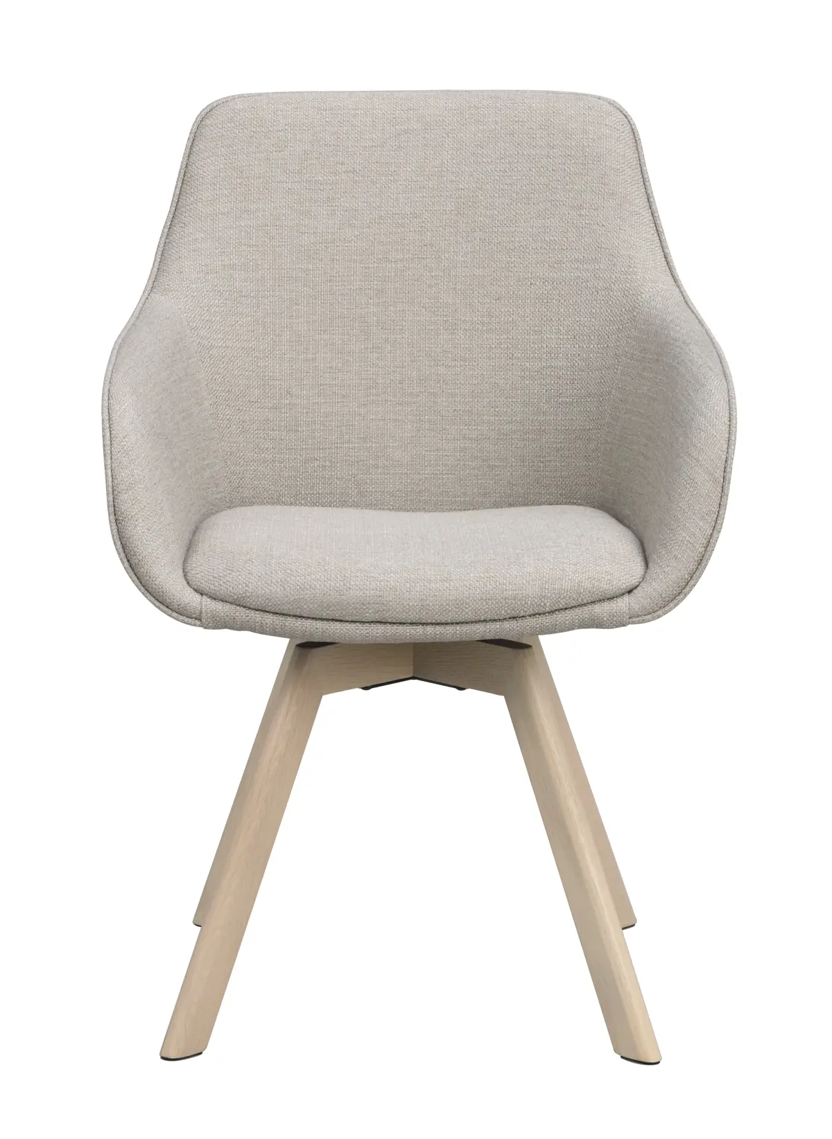 Alison armchair, Swivel, Beige/whitewash | Rowico Home
