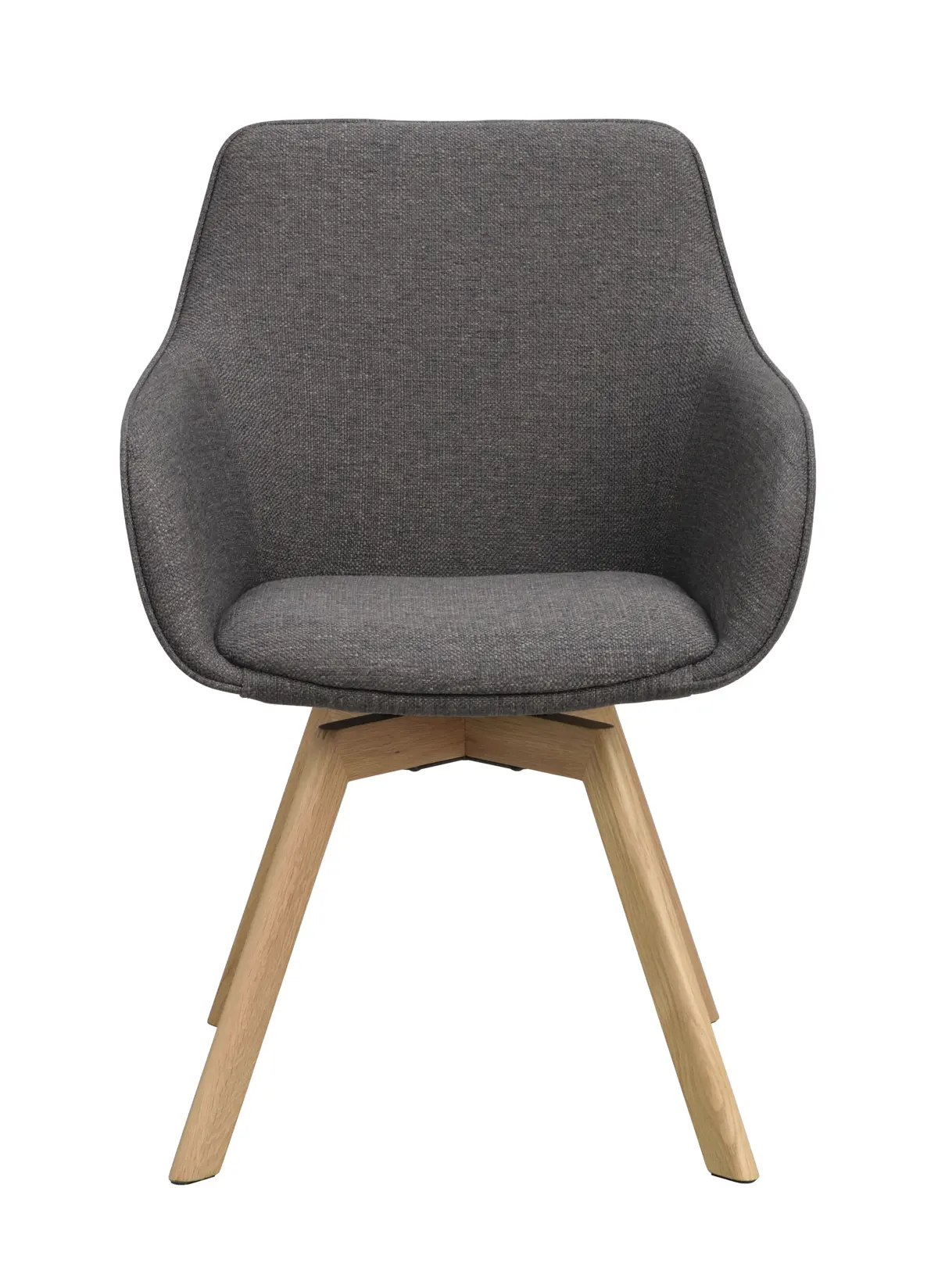 Alison armlehnenstuhl, Drehfunktion, Grau/Eiche | Rowico Home