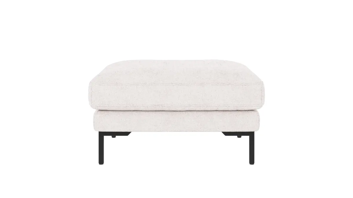 Corwin foot stool, Greg #1 white, 84x64x45 cm | Rowico Home