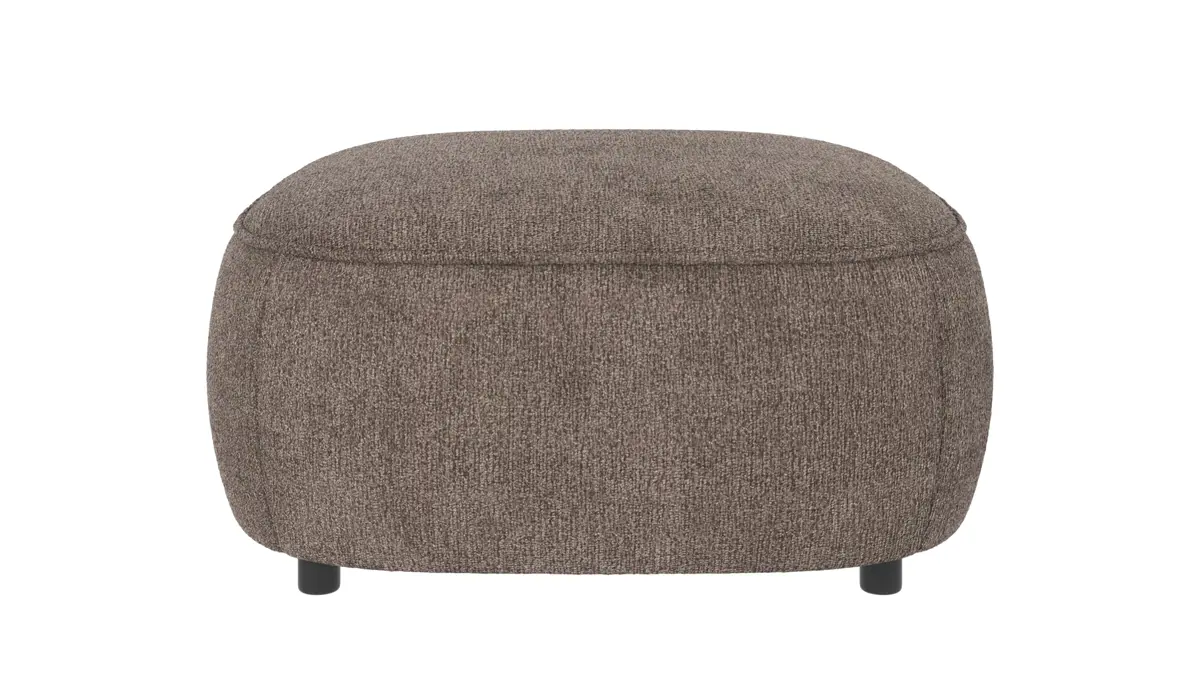 Norris foot stool, Greg #7 dark beige, 89x89x43 cm | Rowico Home