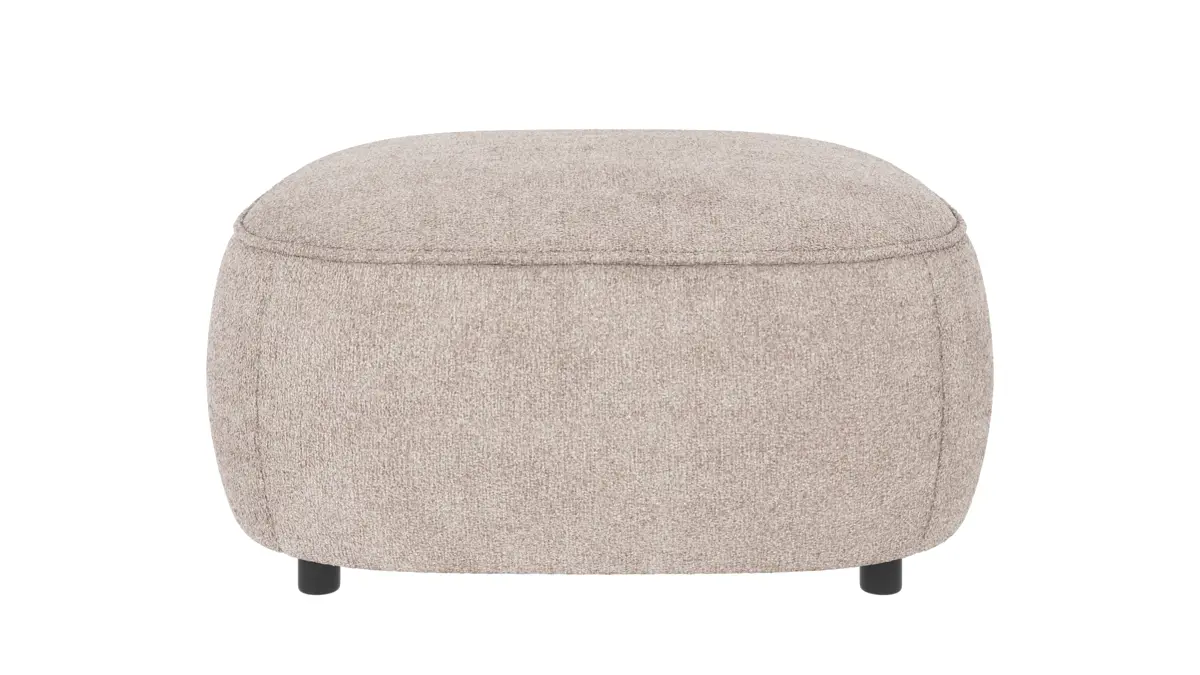 Norris footstool, Greg #17 light grey, 89x89x43 cm | Rowico Home