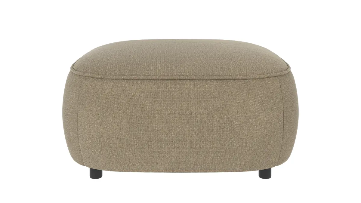 Norris foot stool, Rita #109 dark beige, 89x89x43 cm | Rowico Home