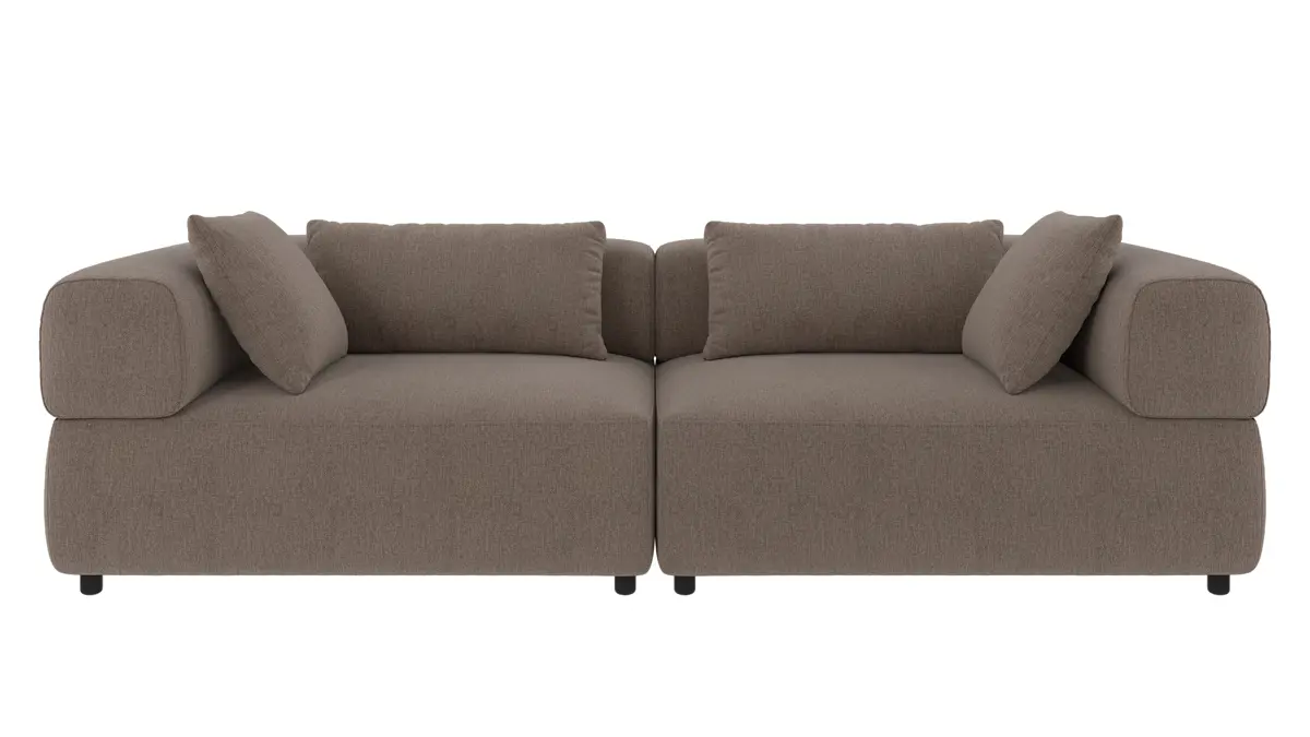 Falkner 3-seater sofa, Brenda #34 beige, 246x105x67 cm
