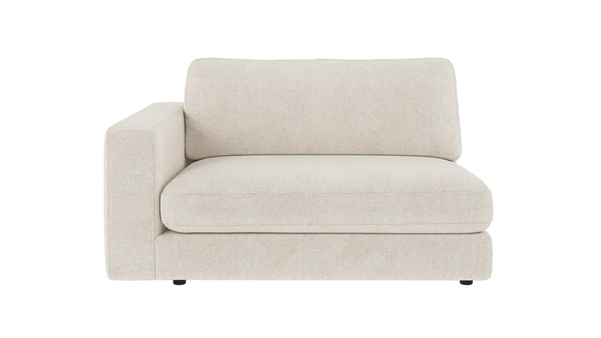 Duncan sofa chair/1,5-seat module armrest Left, Anna #20 ivory ...