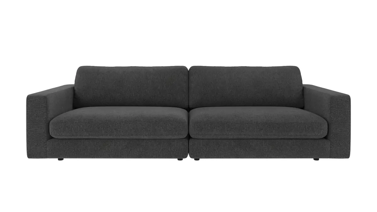 Duncan 3-seater sofa, Max #169 dark grey, 258x103x78 cm | Rowico Home