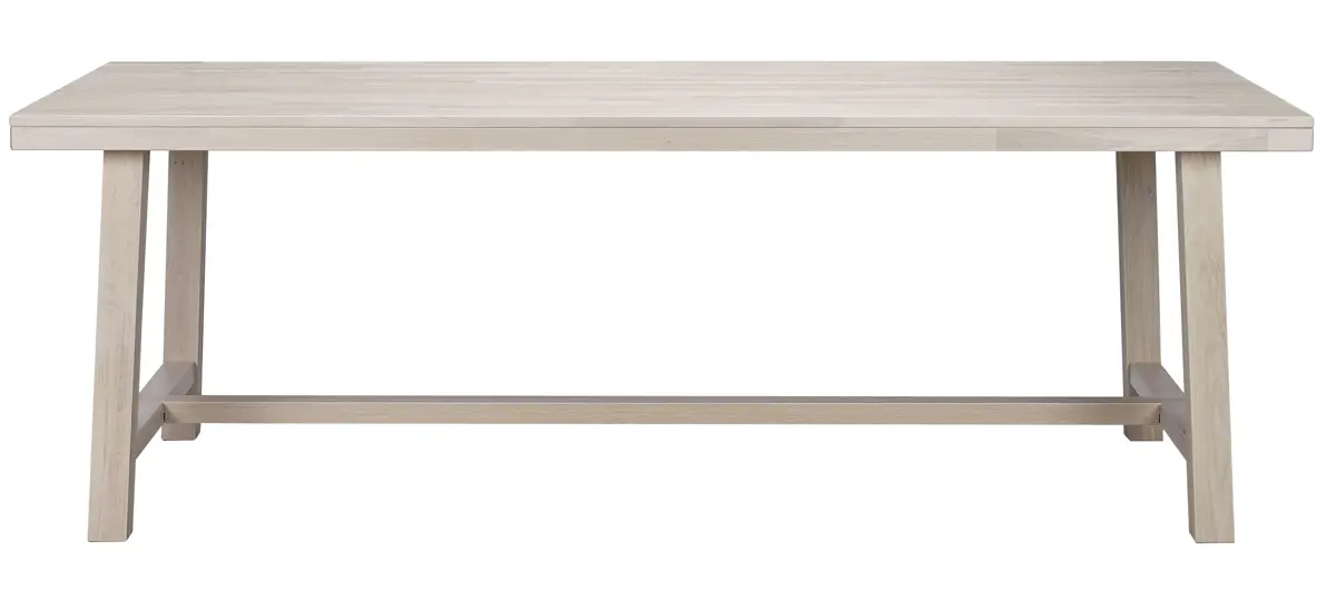 Brooklyn dining table, H-legs, Whitewash, 220x95 cm | Rowico Home